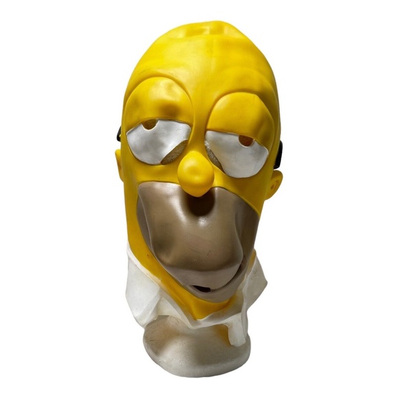 Fox | Costumes | Homer Simpson Full Face Mask Molded Rubber Latex Vinyl ...